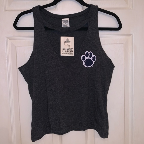 PINK Victoria's Secret | Tops | Pink Penn State Choker Neck Muscle Tank ...